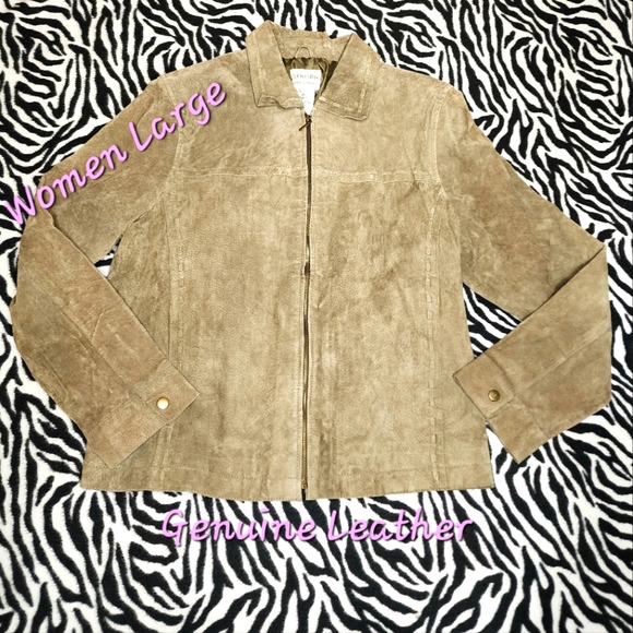 St. John's Bay | Jackets & Coats | Vintage St Johns Bay Suede Jacket ...